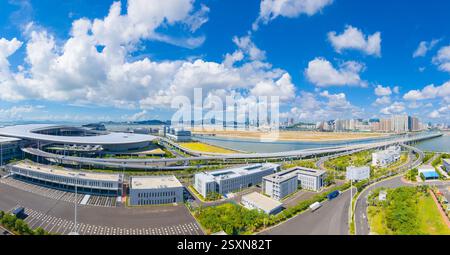 Pearl River Delta Ring Expressway, Urban Scenery of Zhuhai City, Guangdong Province, China Stock ...