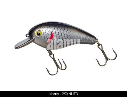 Closeup shot of the fishing lures isolated on a black background Stock ...