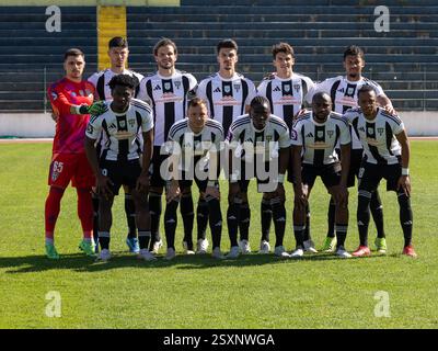 February 23, 2025. Massama, Portugal. Amarante's forward from Guinea Conakri Buby Katty (11) in ...