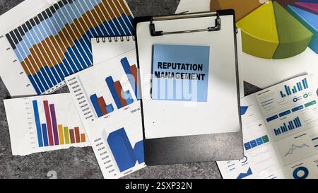 Online Reputation write on sticky notes isolated on Wooden Table Stock ...