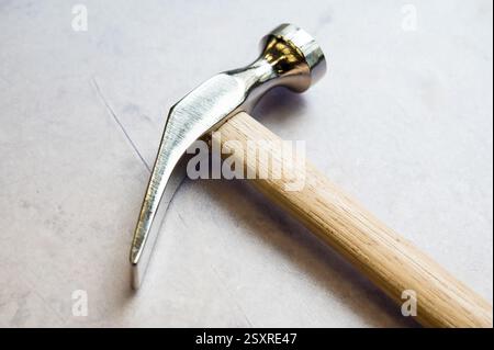Shoemaker hammer with stainless steel and wooden grip, Brussels city ...