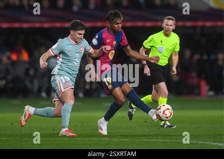 Julian Alvarez (Atletico), Lamine Yamal (Barcelona), DECEMBER 2, 2025 ...