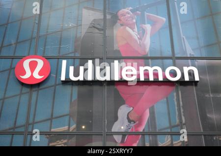 A Lululemon store is seen on Fifth Avenue in Manhattan, New York City ...
