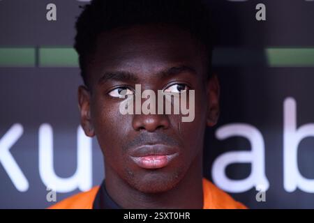 Adama Boiro of Athletic Club looks on prior to the LaLiga EA Sports ...