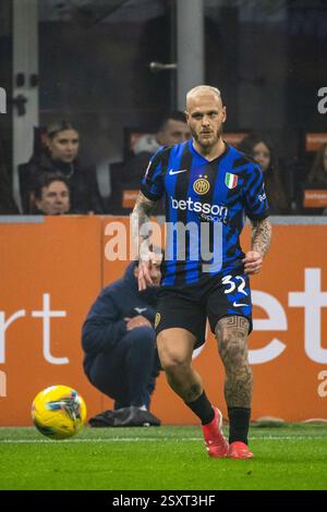 Dimarco Federico FC Internazionale during serie A match FC Internazionale vs Cagliari- Milan ...