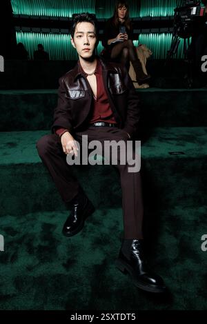 Xiao Zhan Milan Fashion Week Women Fall/Winter 23-24 Gucci Fashion Show ...