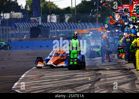 Milwaukee Wisconsin - September 1, 2024: Scott McLaughlin INDYCAR Hy ...