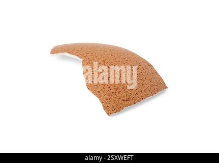 One piece of broken eggshell isolated on white Stock Photo - Alamy