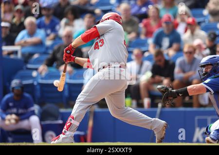 St. Louis Cardinals' Pedro Pagés hits for a double in the sixth inning ...