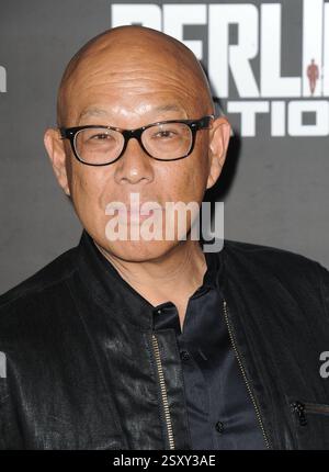 Michael Paul Chan arriving at the premiere of 'Berlin Station' at Milk ...