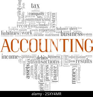 Word cloud background concept for Bookkeeping. Financial budget ...