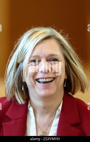 PS' Eliane Tillieux pictured during a plenary session of the Walloon ...