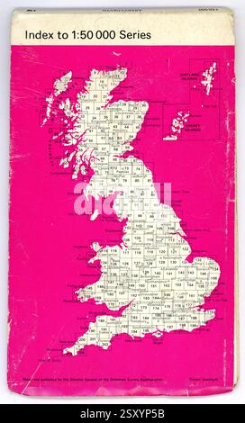 Reverse of vintage Ordnance Survey map Gairloch & Ullapool, Landranger ...