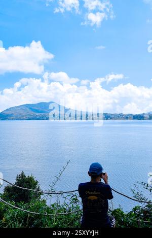 Scenic view of Diatas Lake, Alahan Panjang, West Sumatera, Indonesia ...