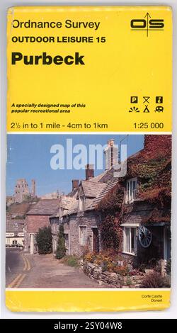 Vintage Ordnance Survey map Purbeck, Outdoor Leisure series, sheet 15 ...