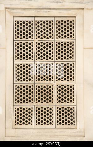 Jali window of taj mahal at agra, uttar pradesh, india, asia Stock ...