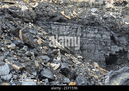 Coal mines of Jharkhand, India An open-cast mine is photographed on the ...