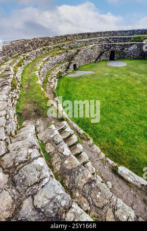 The Grianan of Aileach, Grianan Aligh, stone fort on Greenan Mountain ...