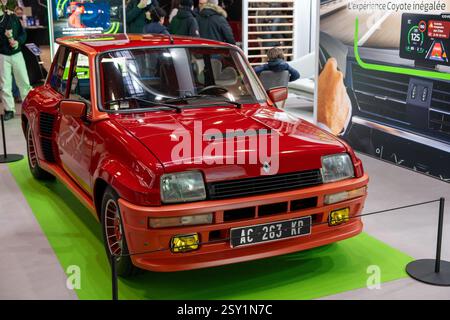 Fans and atmosphere - classic Renault car. French Grand Prix, Sunday ...