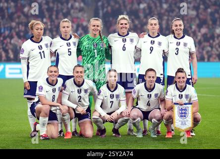 England's Niamh Charles (left) and Grace Clinton (right) battle for the ...