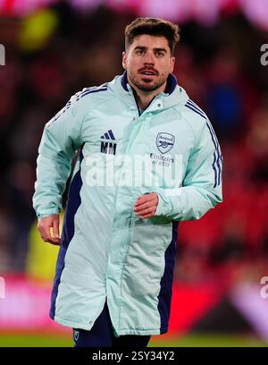 Arsenal assistant manager Miguel Molina before the Carabao Cup semi ...