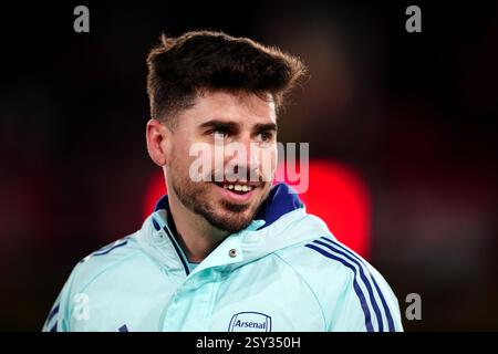 Arsenal assistant manager Miguel Molina before the Carabao Cup semi ...