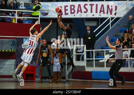 Rieti, Italy. 26th Feb, 2025. Anthony Hickey - Apu Old Wild West Udine ...