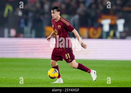 Olimpico Stadium, Rome, Italy - Niccolo Pisilli of AS Roma celebrates ...