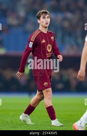 Tommaso Baldanzi of AS Roma looks on during the Serie A Enilive match ...