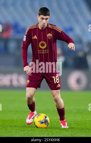 Olimpico Stadium, Rome, Italy - Matias Soule of AS Roma runs with the ...