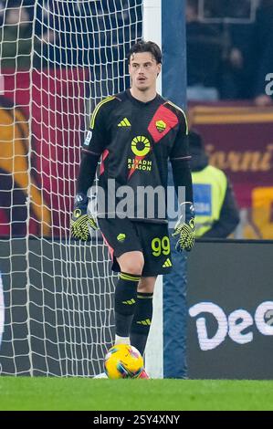Olimpico Stadium, Rome, Italy - Mile Svilar of AS Roma during Uefa ...