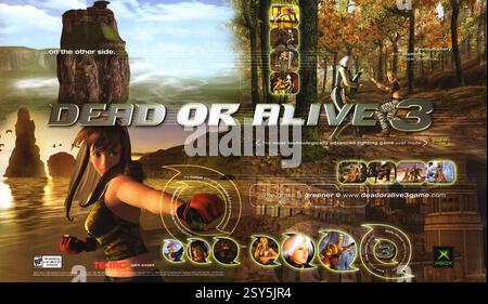 2001 Dead or Alive 3 Xbox game by Tecmo poster Stock Photo - Alamy