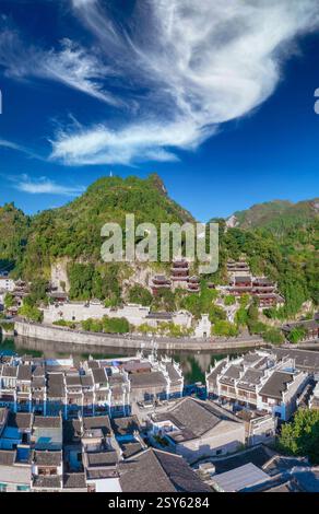 Qinglong Cave Scenic Area, Zhenyuan Ancient Town, Guizhou Province ...