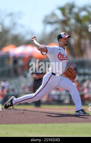 Baltimore Orioles pitcher Charlie Morton (50) in the first inning ...