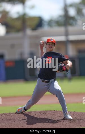 Detroit Tigers pitcher Jackson Jobe throws against the San Francisco ...