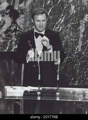 Actor Gene Hackman, winner of Best Supporting Actor at academy awards ...