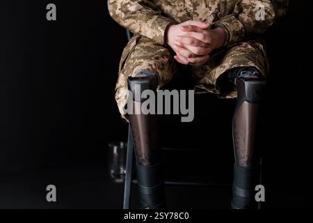 Resilient Soldier with Advanced Bionic Leg Prosthesis in Military ...