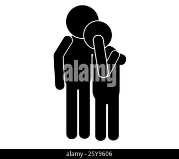 Emotional support. Human figures on white background Stock Photo - Alamy