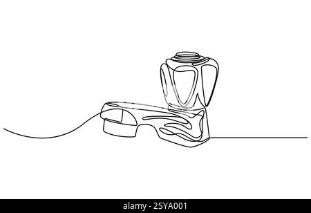water tap one line art draw Stock Vector Image & Art - Alamy