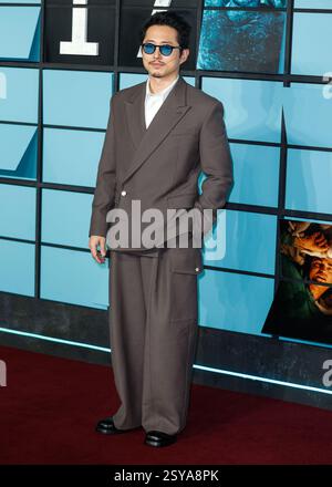 Steven Yeun attends the world premiere of The RIP at Alice Tully Hall ...