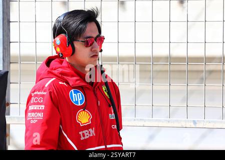 Zhou Guanyu (CHN) Ferrari Reserve Driver on the drivers' parade. 23.03. ...