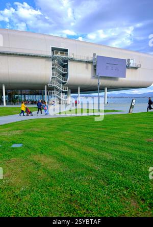 Tourists at the Botín Center in Santander, on August 10, 2025, in ...