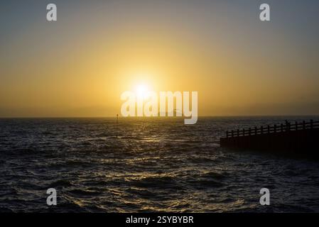 Ship in fog in the English Channel Stock Photo - Alamy