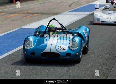 Three-quarters front view of Fred and Bill Shepherd's White, 1965, Ford ...