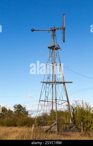 old rusty electricity pylon standing in rural countryside zala county ...