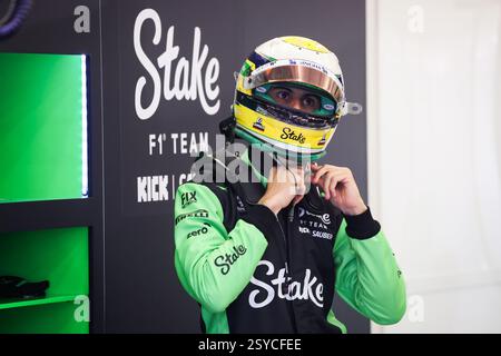 Stake F1 Team Kick C45, mechanical detail front wing during the Formula ...