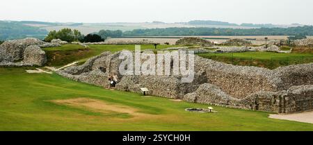 Old Sarum the deserted site of the earliest settlement of Salisbury ...