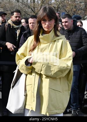 Milan, . 28th Feb, 2025. Tod's Fashion Show - Arrivals. Pictured ...
