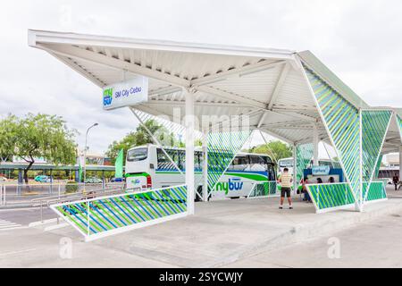 The modern bus station design for Mybus, a local bus line operated by ...