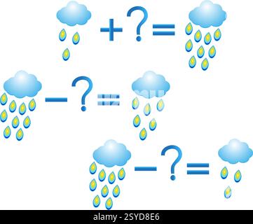 Action relationship of addition and subtraction, examples with apples ...
